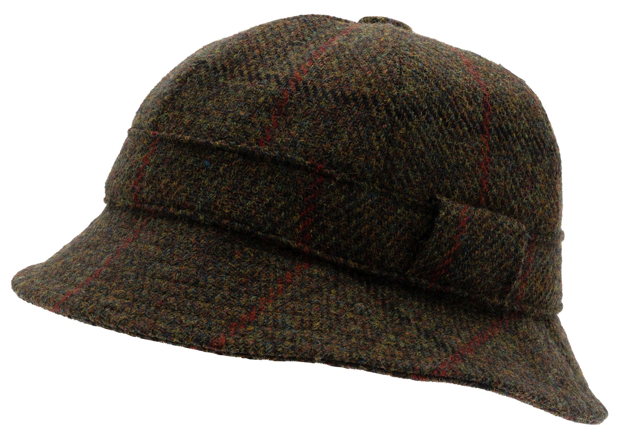 Hunter Harris Tweed Overcheck Green - Outdoor hat – CTH Ericson of Sweden